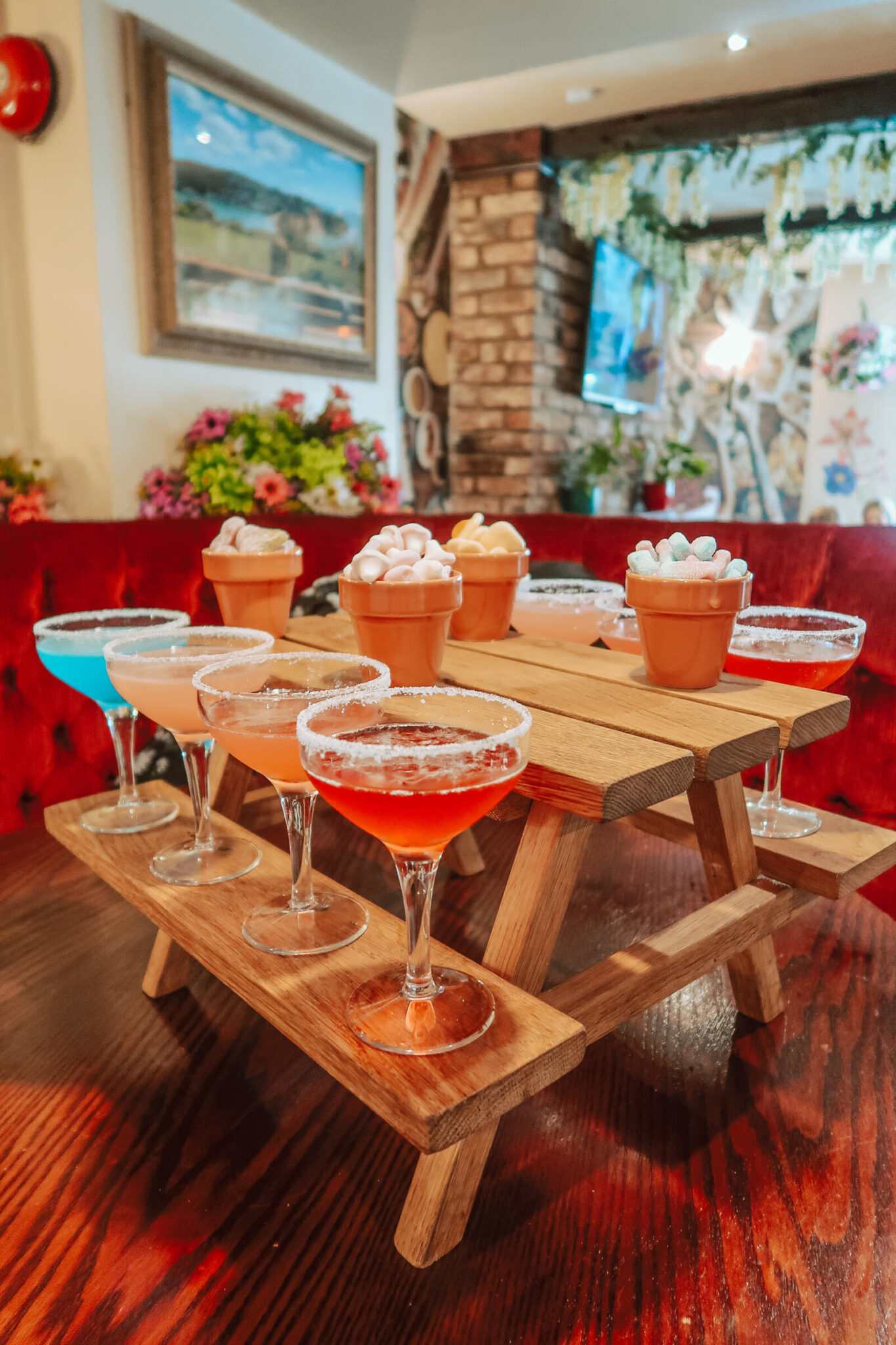 Instagrammable pick 'n' mix plates and cocktails at Bench, Nantwich