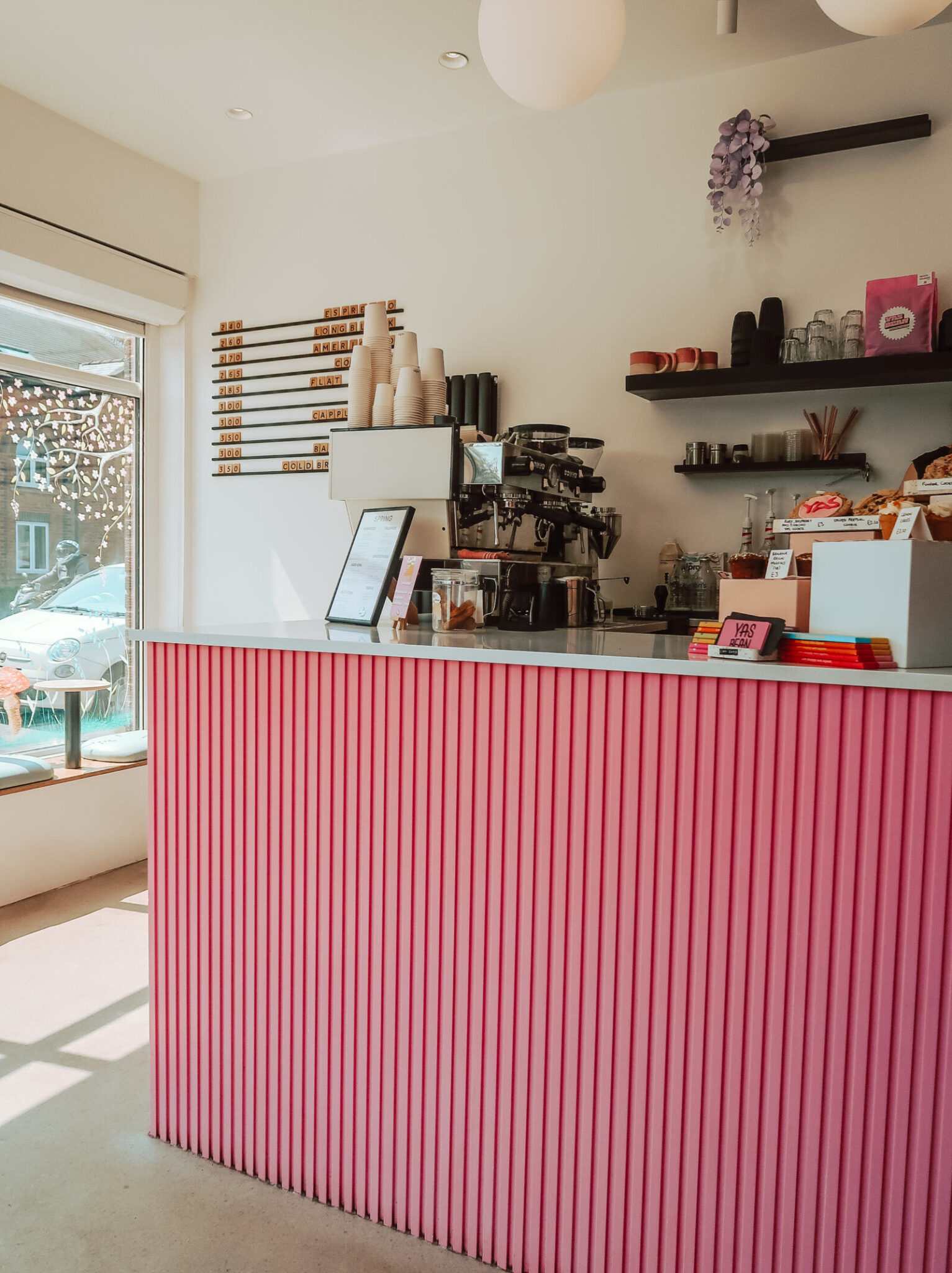 Macclesfield’s gorgeous all-pink independent coffee shop Yas Bean